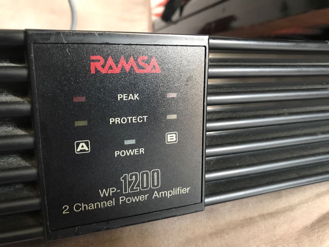 Ramsa WP1200 2 Channel Power Amplifier, Hobbies & Toys, Music & Media ...