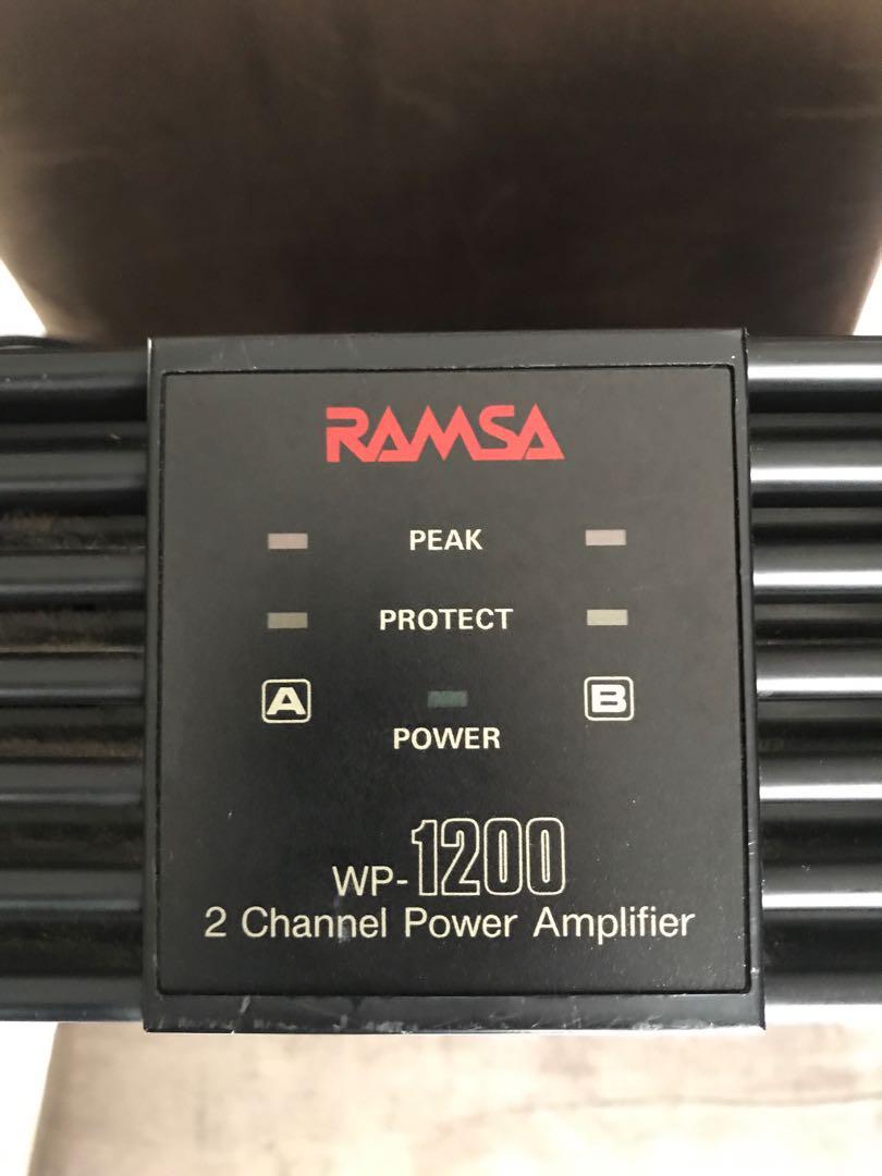 Ramsa WP1200 2 Channel Power Amplifier, Hobbies & Toys, Music & Media ...