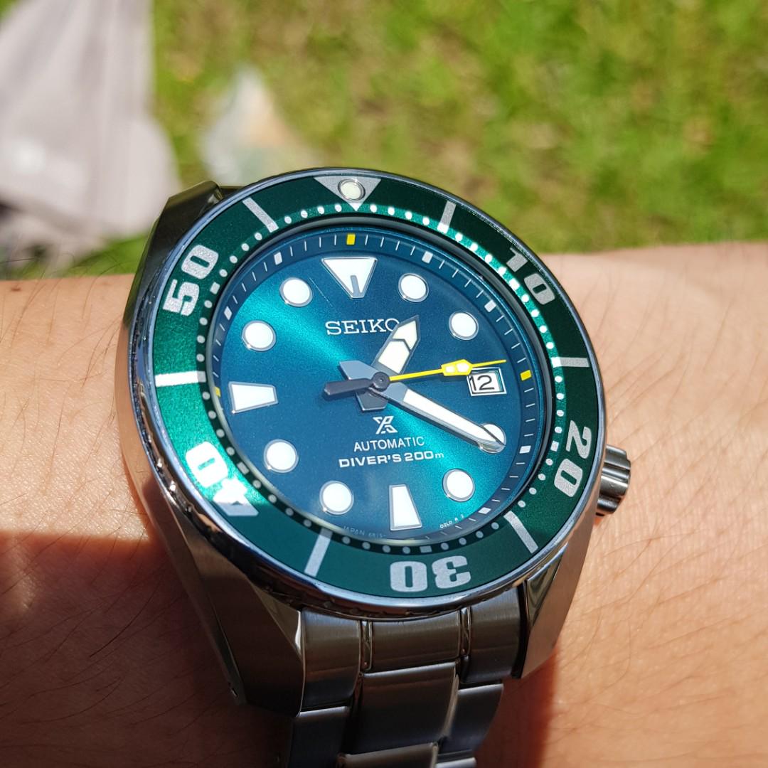 Seiko Prospex SZSC004 Green SUMO "Hulk", Luxury, Watches on Carousell