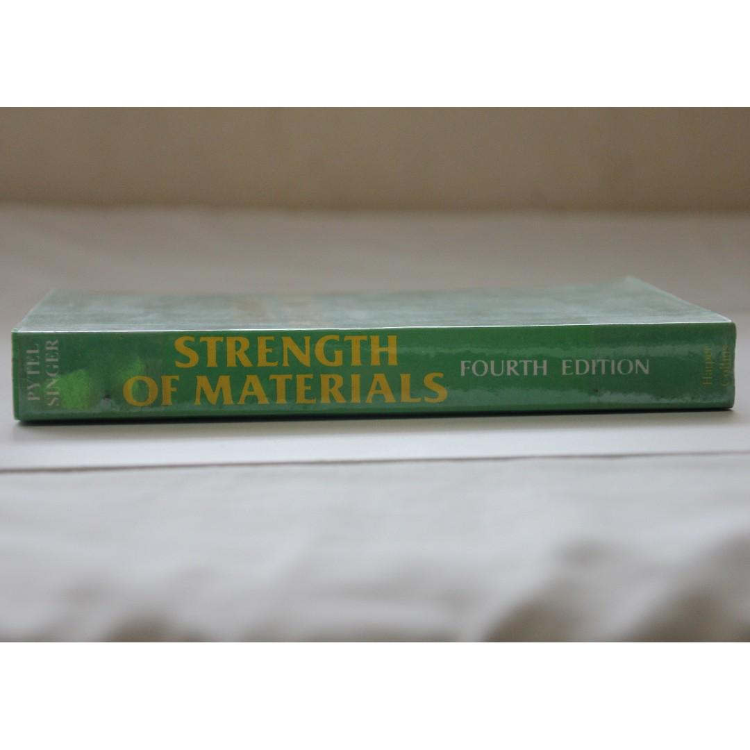 Strength of Materials 4th Edition (Andrew Pytel And Ferdinand Singer ...