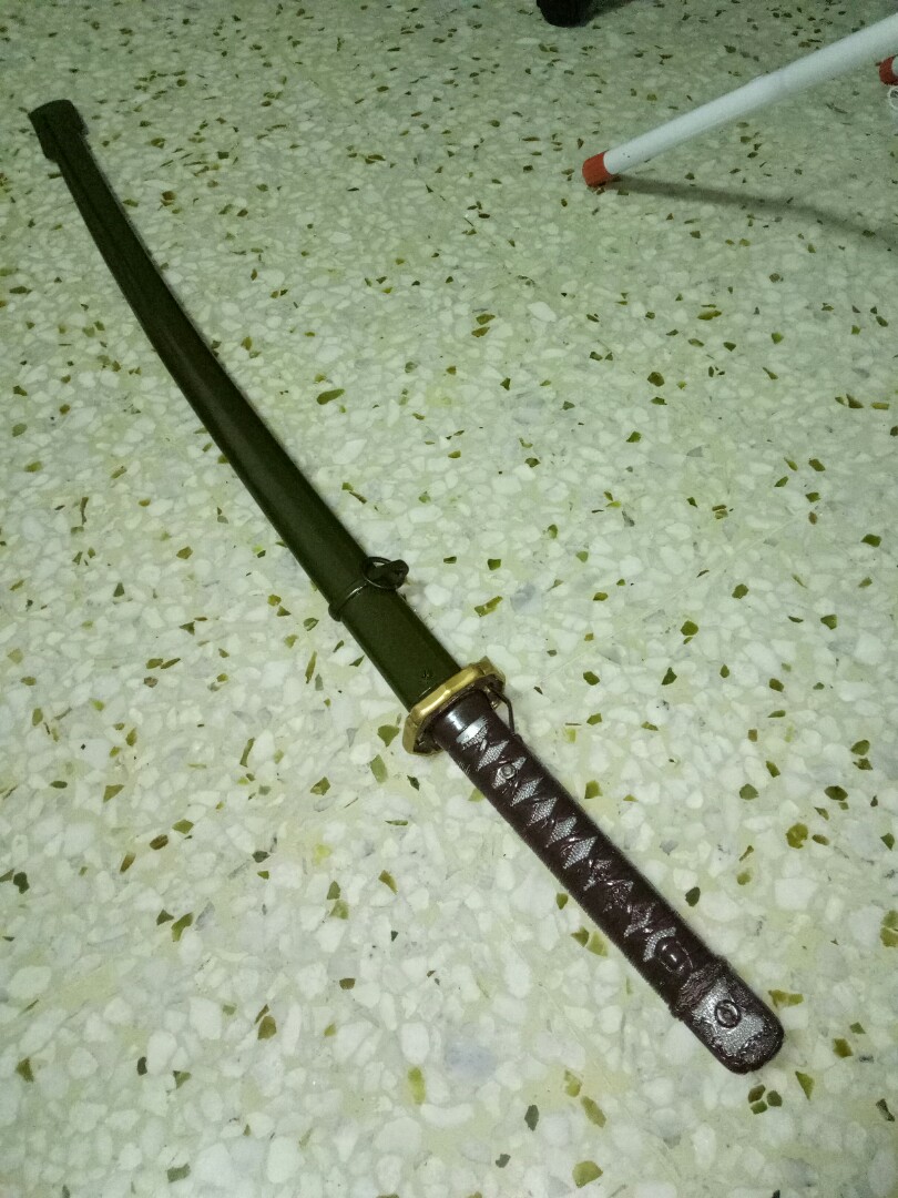 WW2 japanese NCO gunto replica unsharpen, Hobbies & Toys, Stationery ...