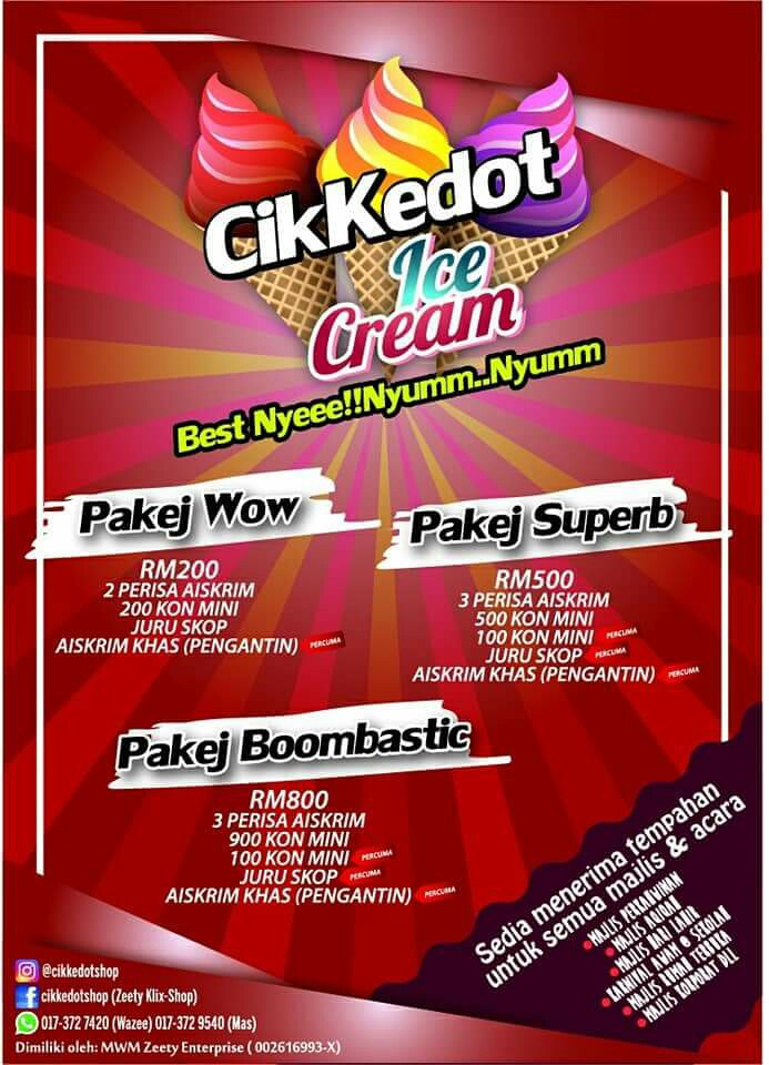 Aiskrim kon, Food & Drinks, Packaged & Instant Food on Carousell