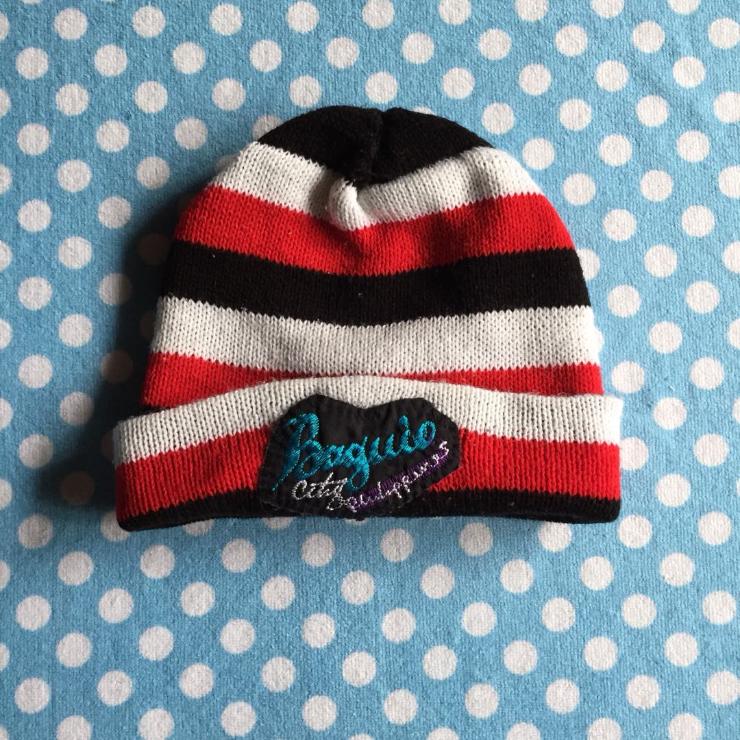 Baguio Red Stripes Bonnet, Babies & Kids, Babies & Kids Fashion on ...