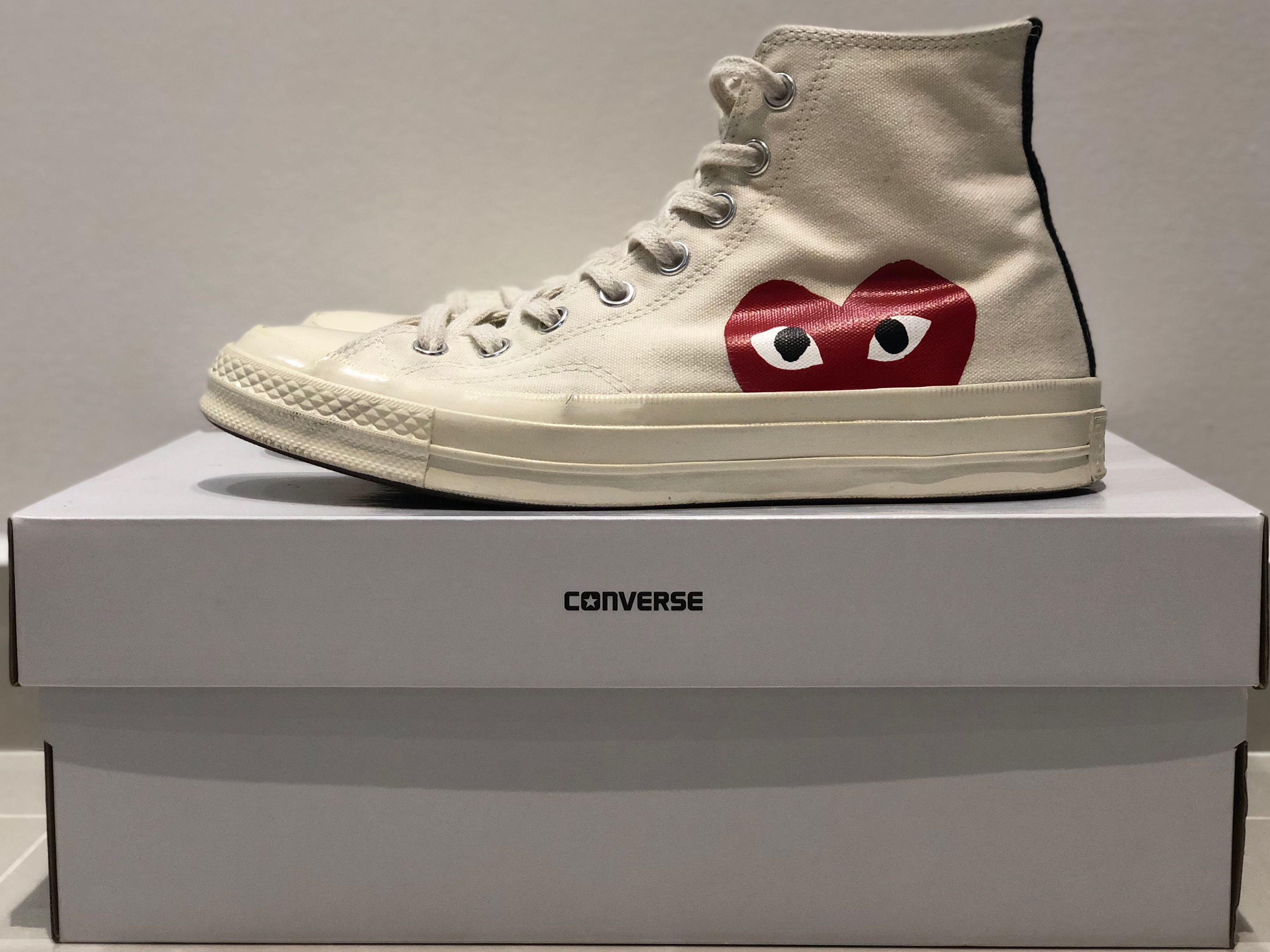 CDG PLAY CONVERSE , Men's Fashion, Footwear, Sneakers on Carousell
