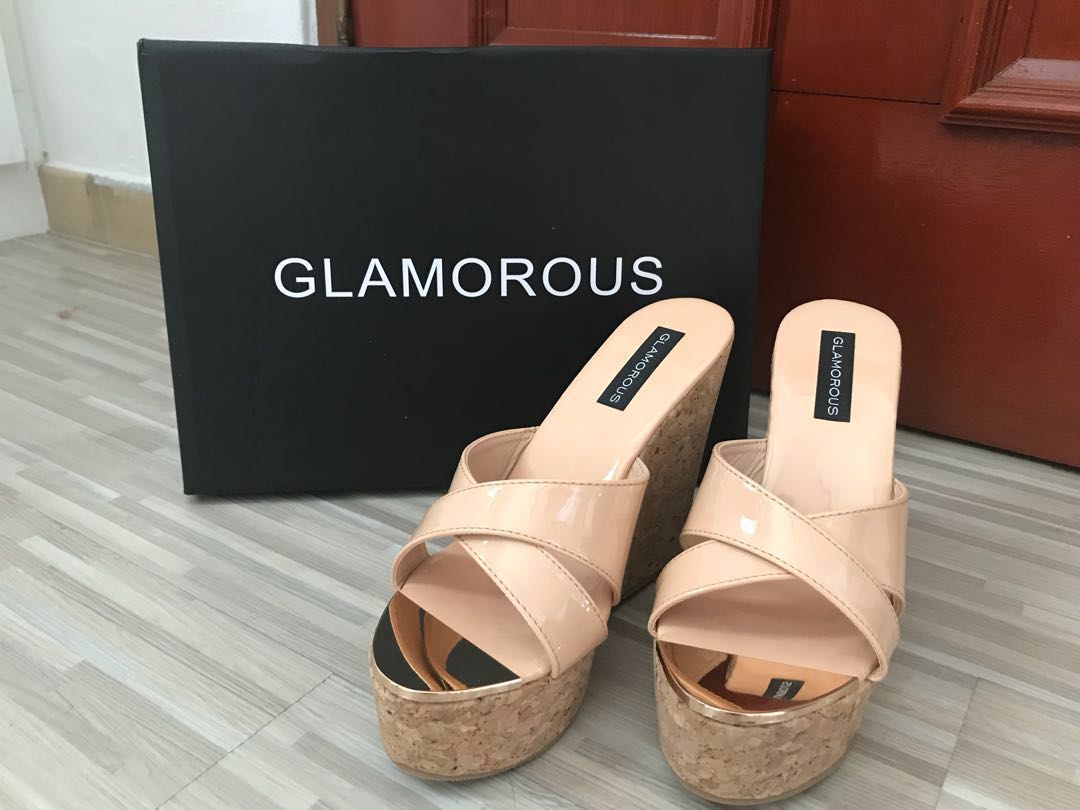Glamorous wedge shoe, Women's Fashion, Footwear, Wedges on Carousell