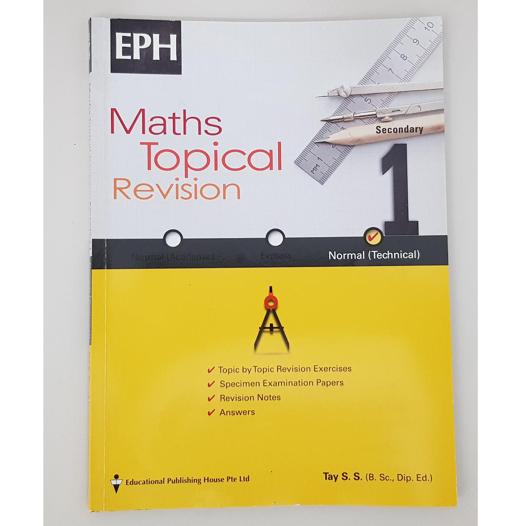 Maths Topical Revision Secondary 1 Normal (Technical), Hobbies & Toys, Books & Magazines ...