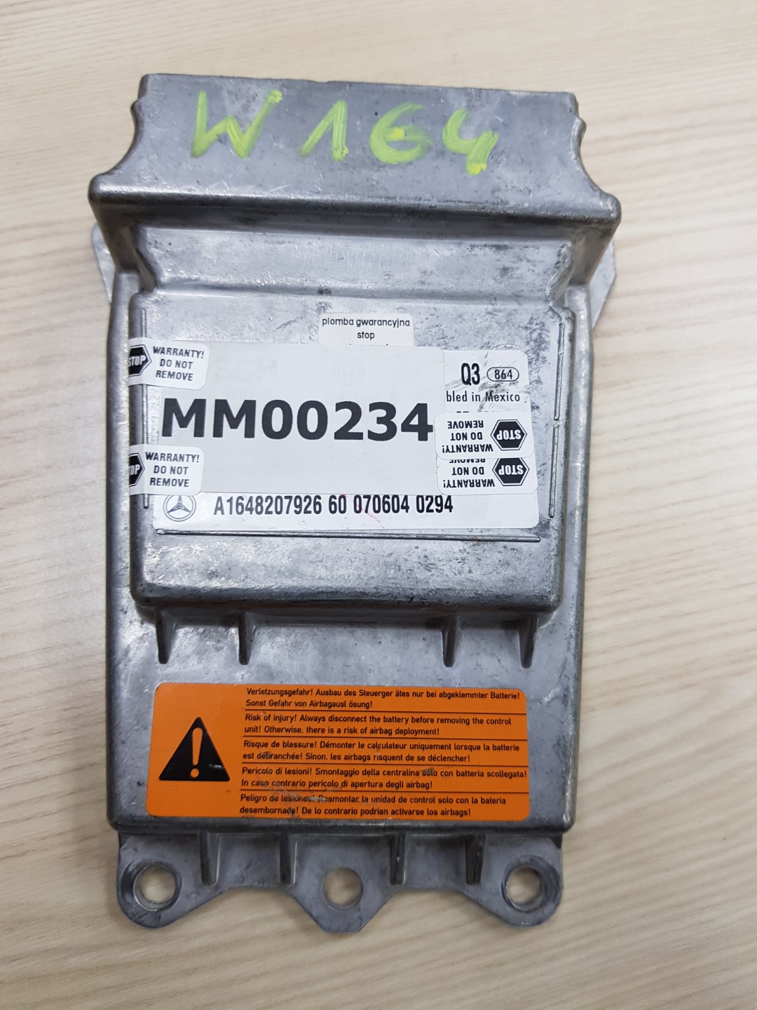 Mercedes Benz ML350 Air Bag Control Module, Car Accessories ...