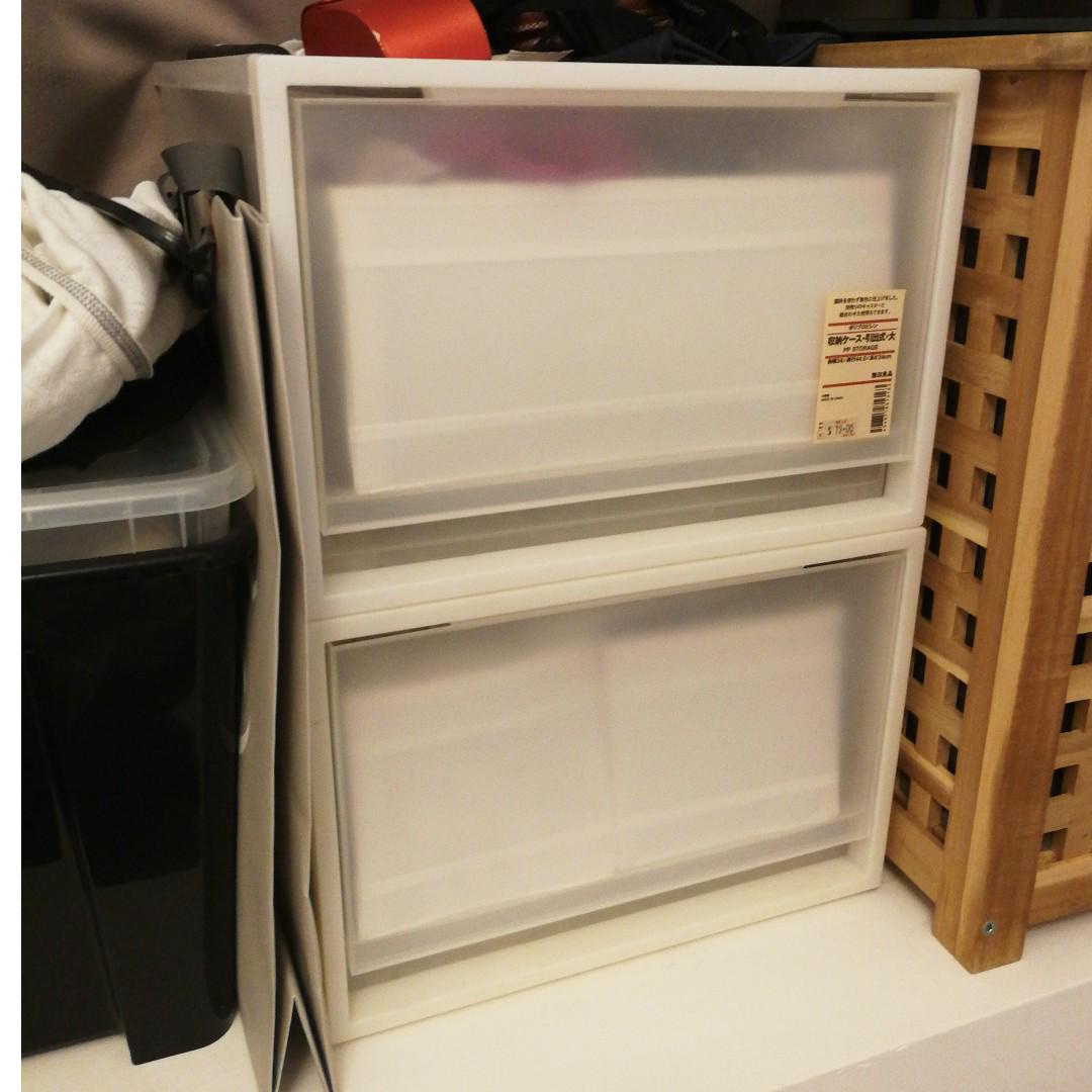 Muji Storage Box, Furniture & Home Living, Home Improvement ...