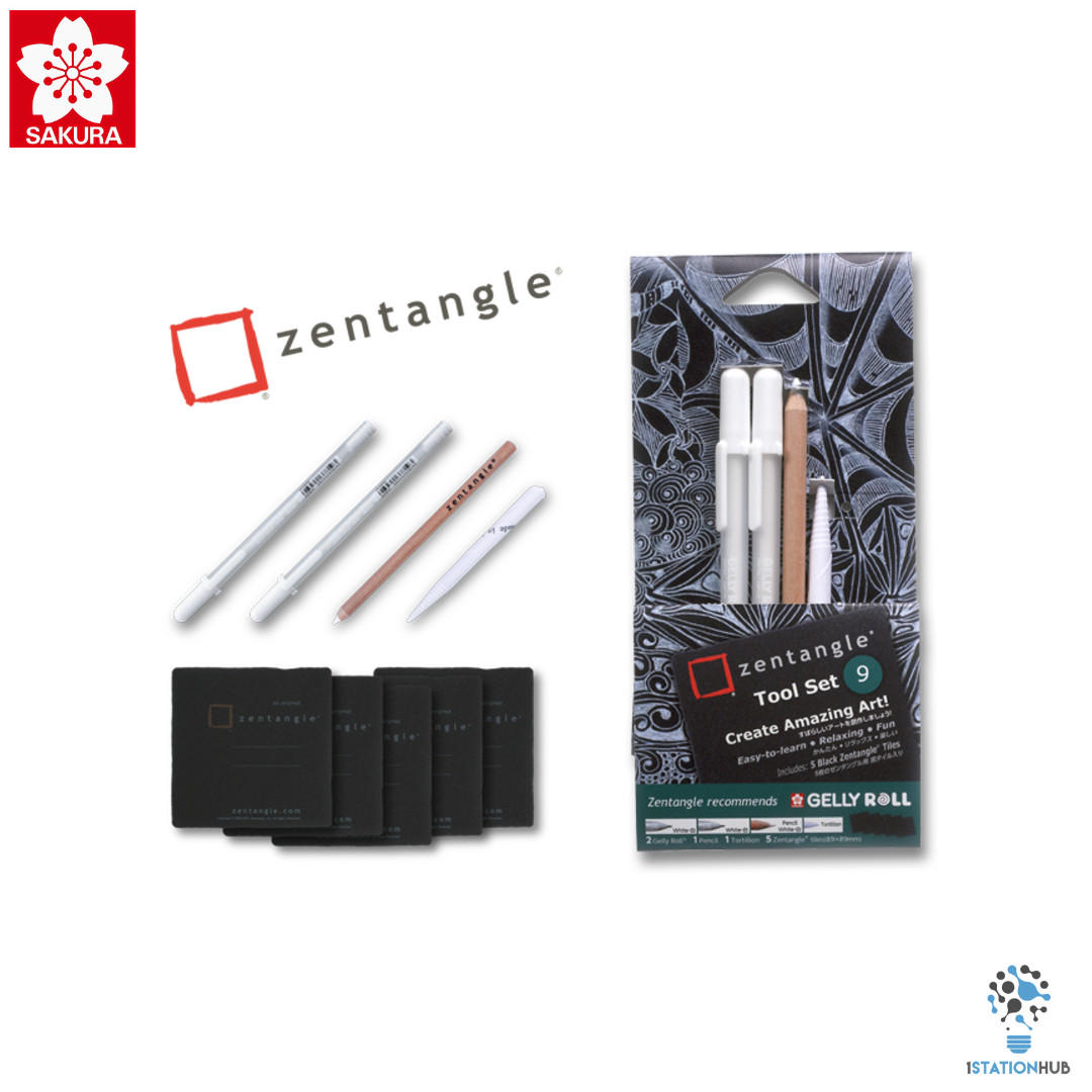 Sakura Zentangle Black Tile-Tool Set B [FM-XZTGZ-02(OBD)], Hobbies ...