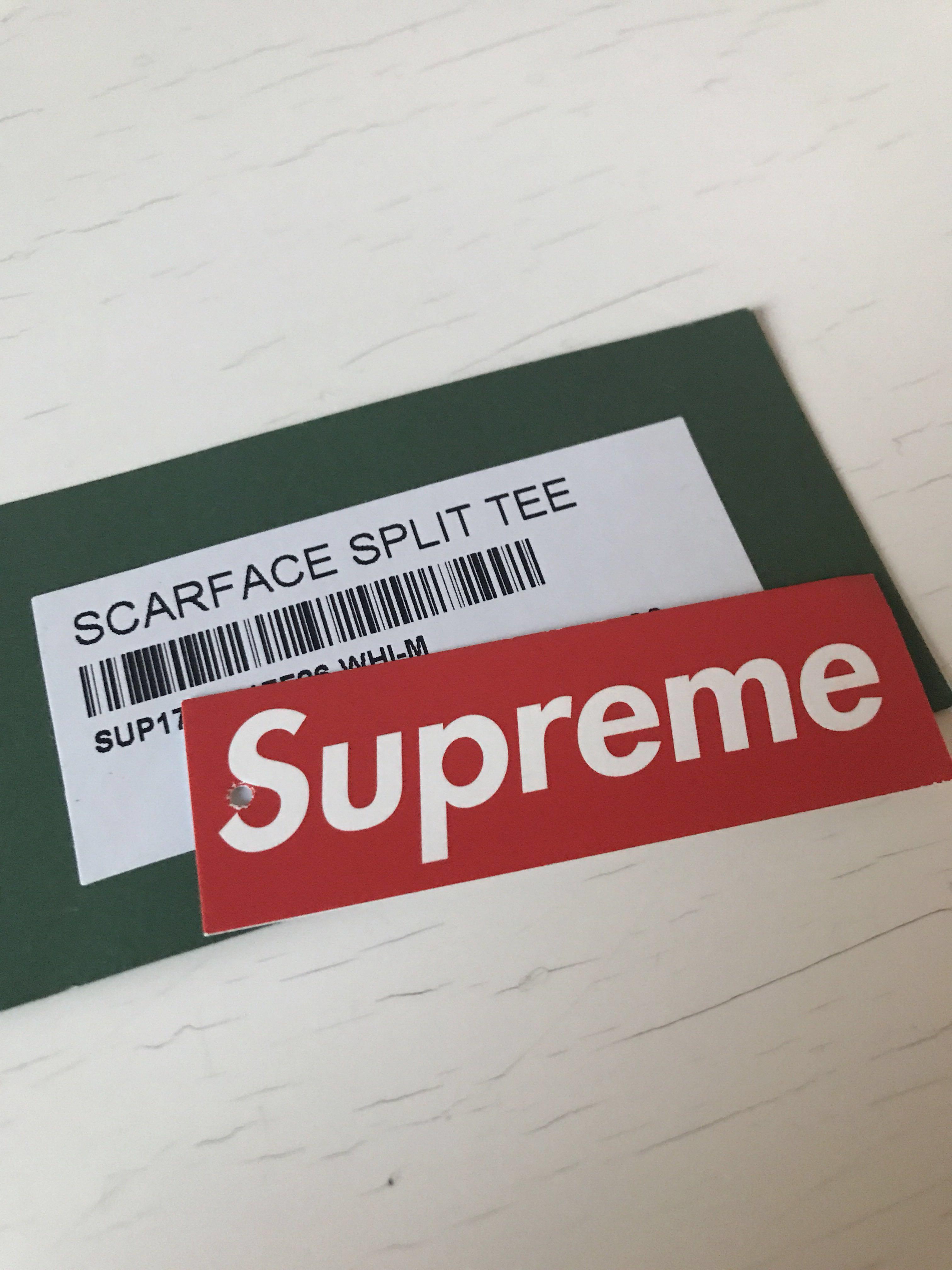 Supreme scarface split tee, Men's Fashion, Tops & Sets, Tshirts & Polo ...