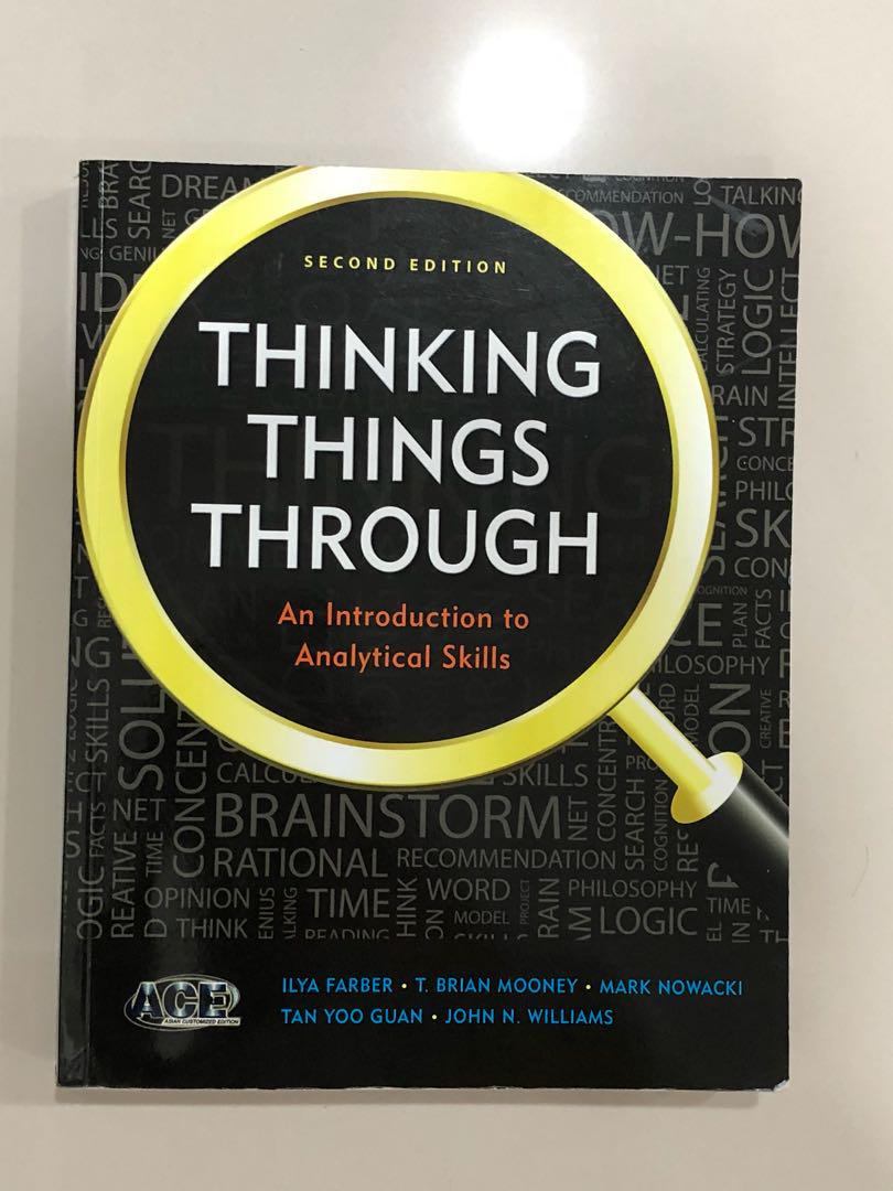 Thinking things through (An introduction to analytical skills), Hobbies ...