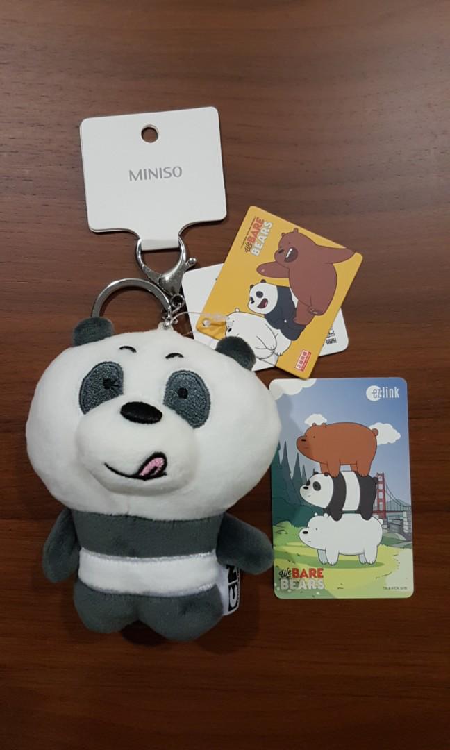 We Bare Bears Plushie Keychain Miniso, Hobbies & Toys, Toys & Games on ...