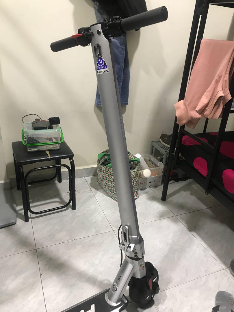 Aleoca E Potenza Alloy Electric Scooter X.8 Silver, Sports Equipment ...