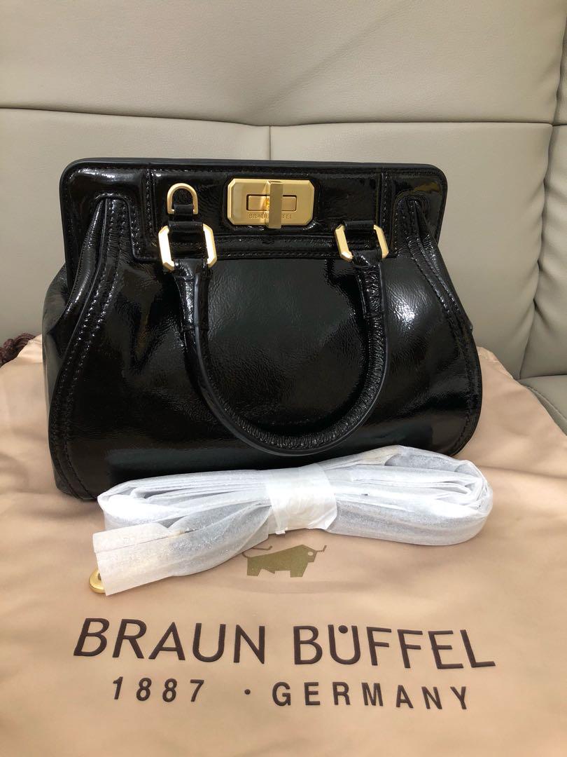 Brand New Braun Buffel Black Leather Bag, Luxury, Bags & Wallets on ...