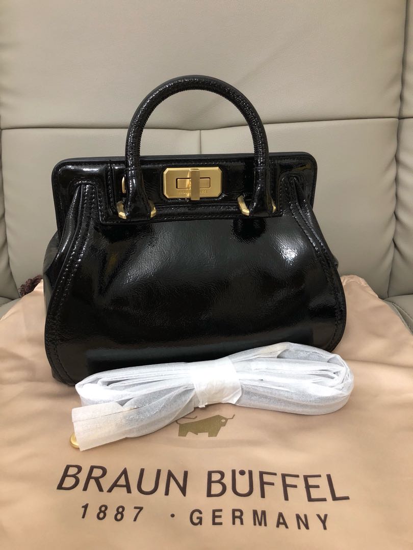Brand New Braun Buffel Black Leather Bag, Luxury, Bags & Wallets on ...