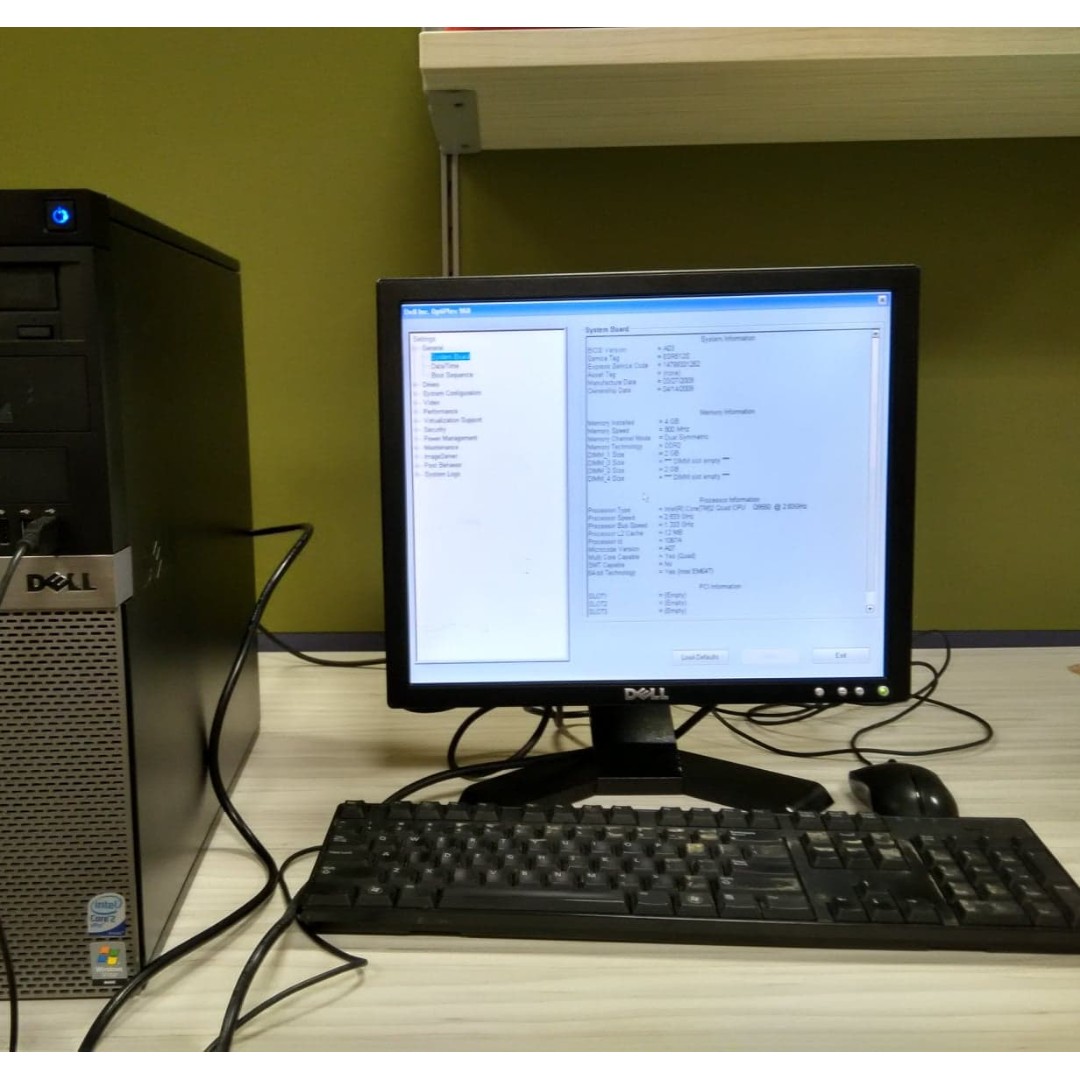 Complete Dell Desktop set: CPU+ monitor+ keyboard + mouse, Computers ...