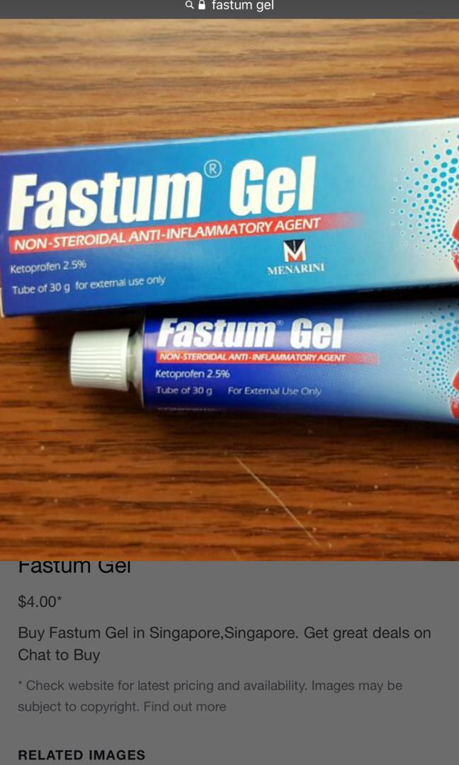 Fastum gel 30g left 2tube for $9, Beauty & Personal Care, Foot Care on ...