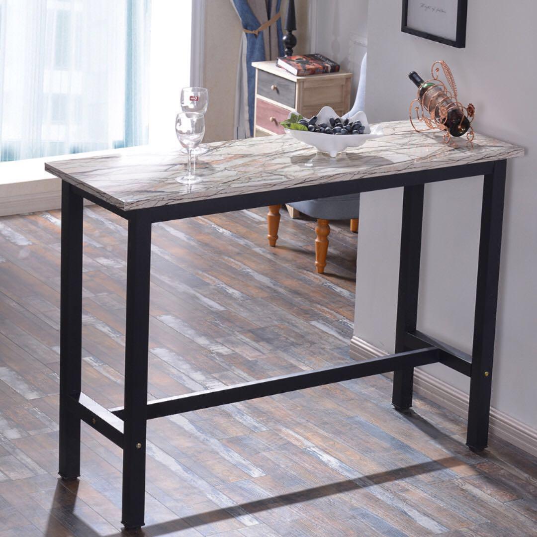 Marble Bar Table n Stool, Furniture & Home Living, Furniture, Tables ...