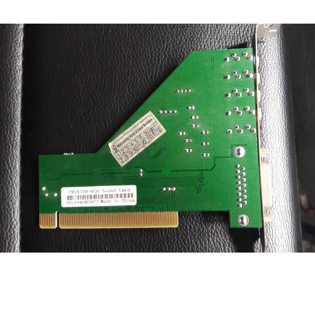 PCI-E CMI8738-6CH SOUND CARD, Computers & Tech, Parts & Accessories ...