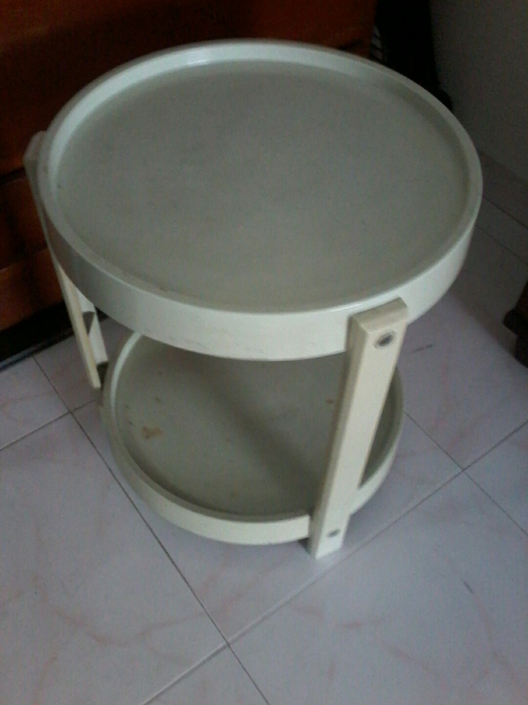 Plastic Round Table, Furniture & Home Living, Furniture, Tables & Sets ...