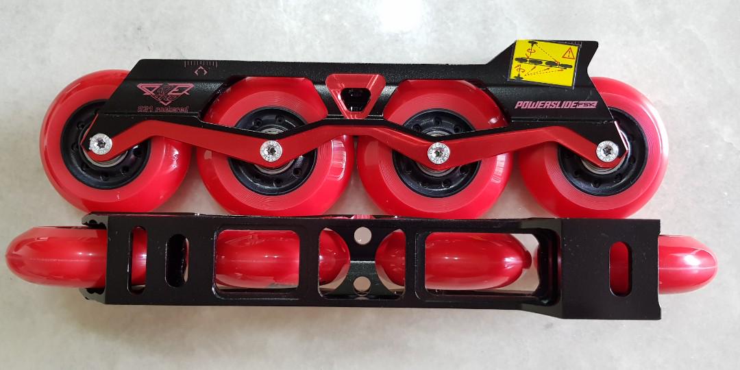 Powerslide Spider pro Al Rockered Skate Frame (HC evo 2.0), Sports ...