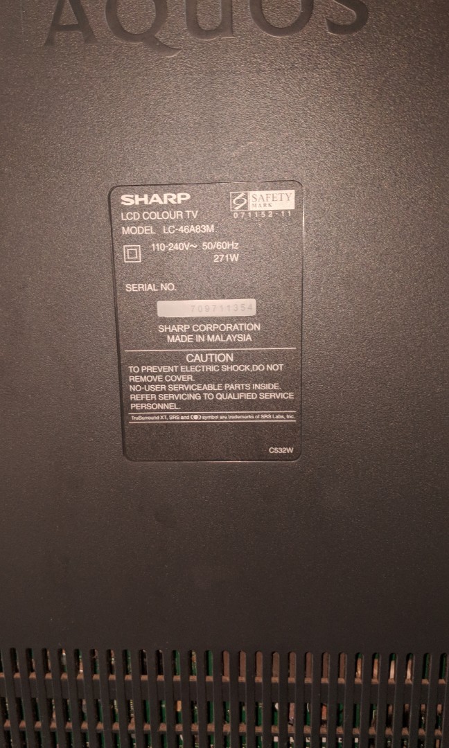 Sharp LED TV, TV & Home Appliances, TV & Entertainment, TV Parts ...
