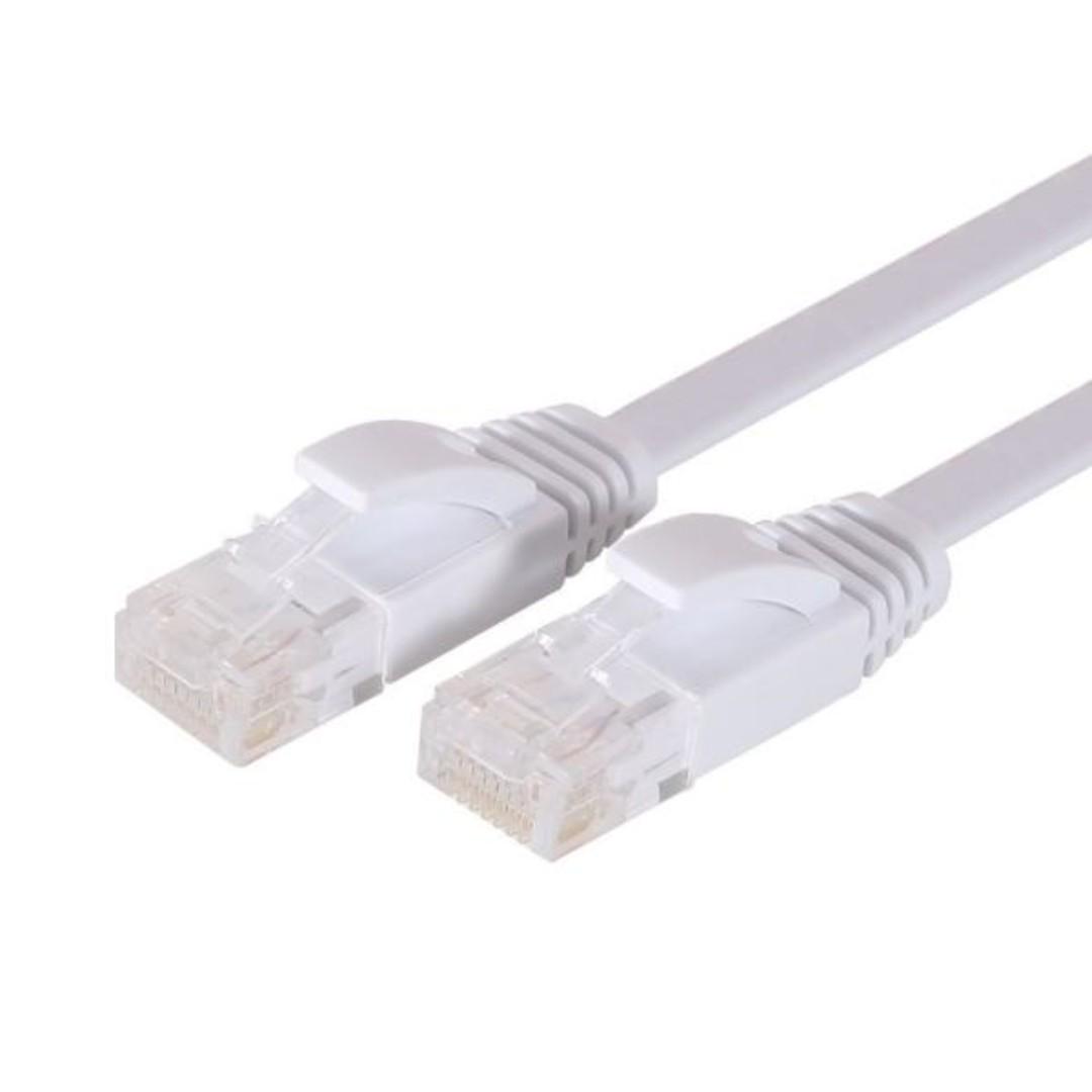 1M Gigabyte UTP Direct LAN CAT6 CAT 6 Flat UTP Ethernet Network Cable ...