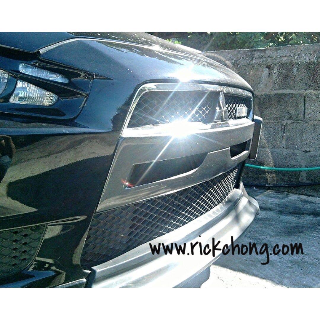 2007 TO 2011 MITSUBISHI LANCER EX CUSTOM FRONT BUMPER NOSE OVERLAY MOD ...