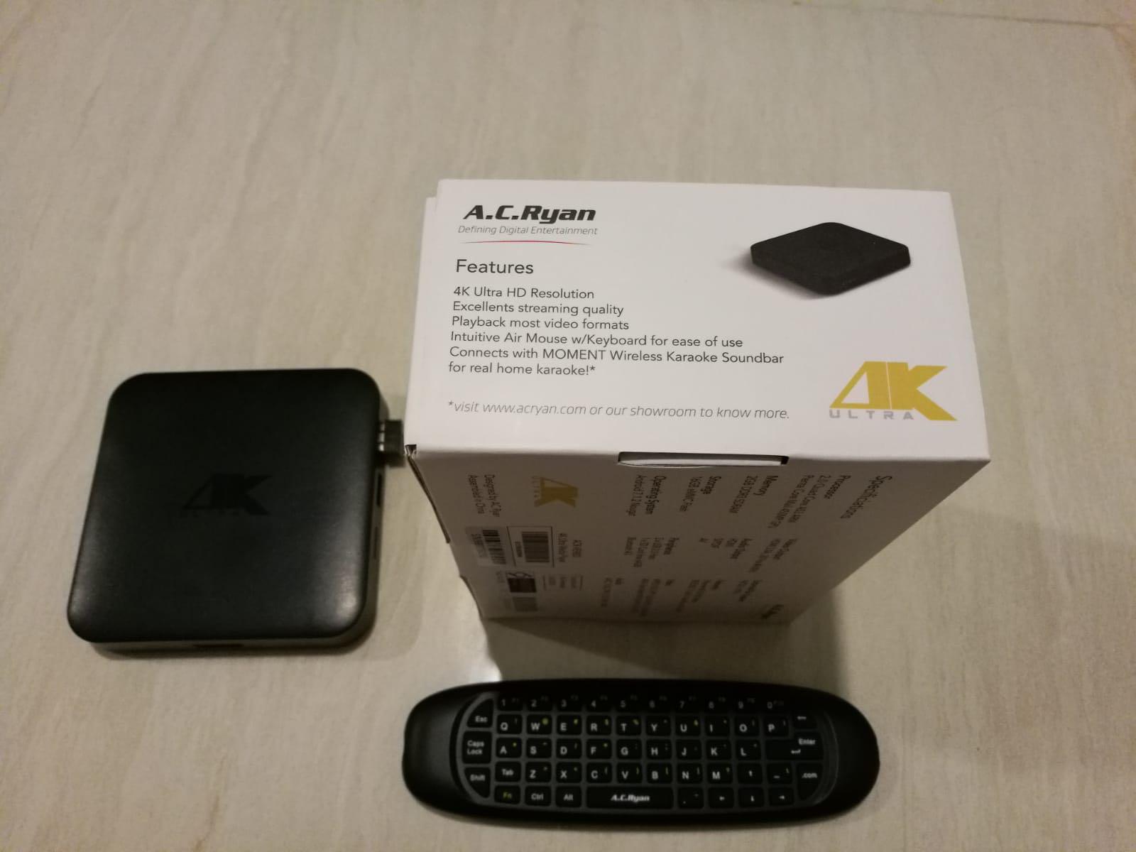 A.C. Ryan 4K Ultra Media Player ACR-VE9800, TV & Home Appliances, TV ...