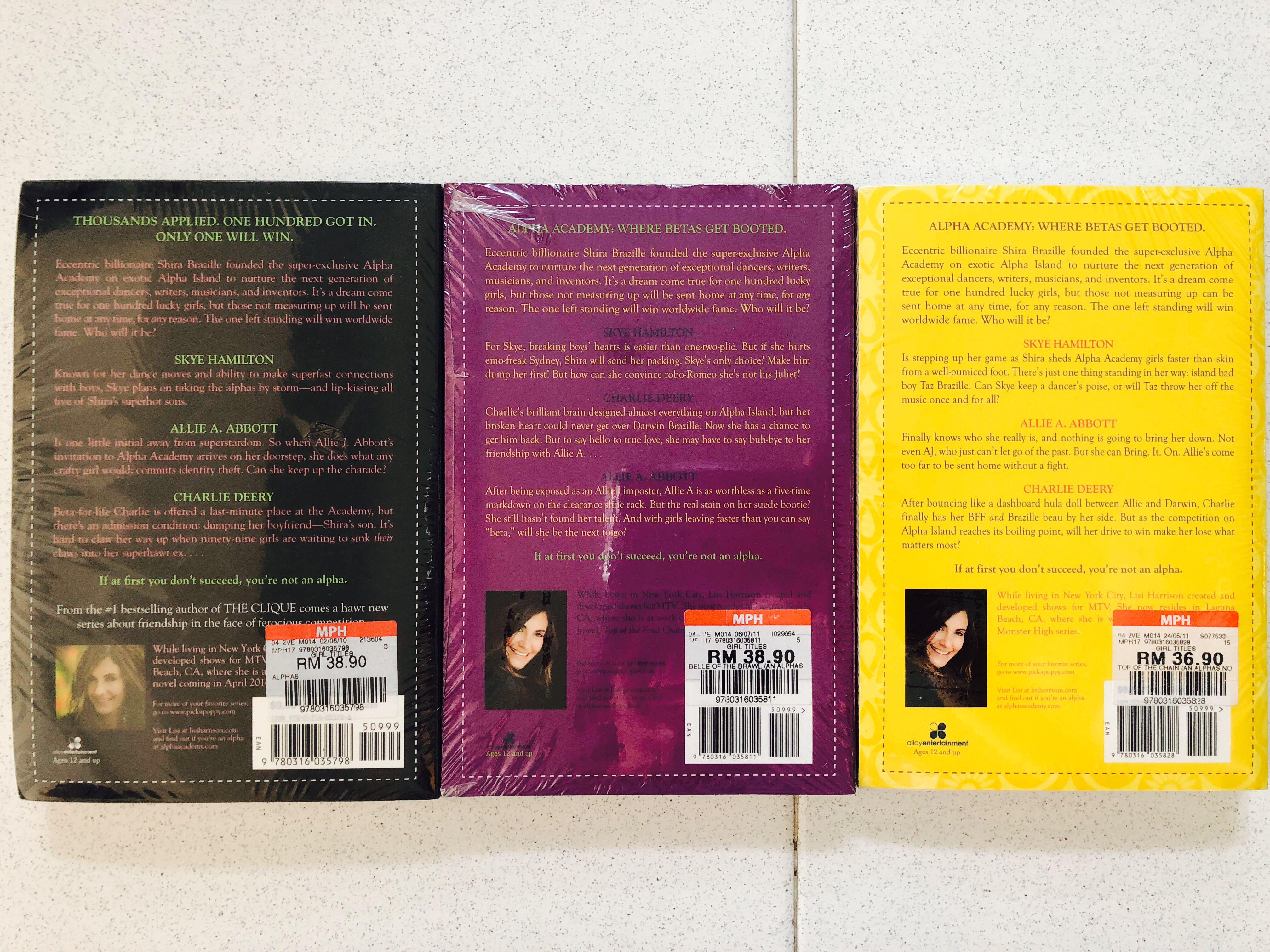 Alphas series Lisi Harrison, Hobbies & Toys, Books & Magazines, Fiction ...