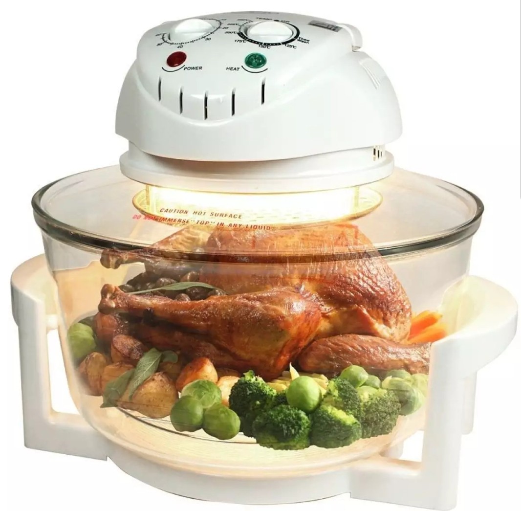 Convection Halogen Oven 12L Glass Bowl, TV & Home Appliances, Kitchen ...