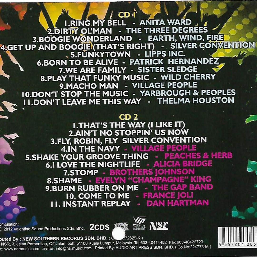 Disco Attack 2CD 22 Disco Dance Fever Anita Ward The Three Degrees ...