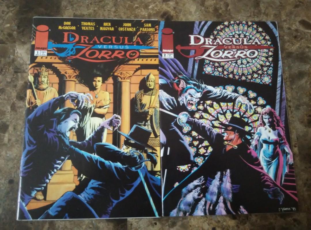 DRACULA VS ZORRO #1-2 (IMAGE COMICS), Hobbies & Toys, Books & Magazines ...