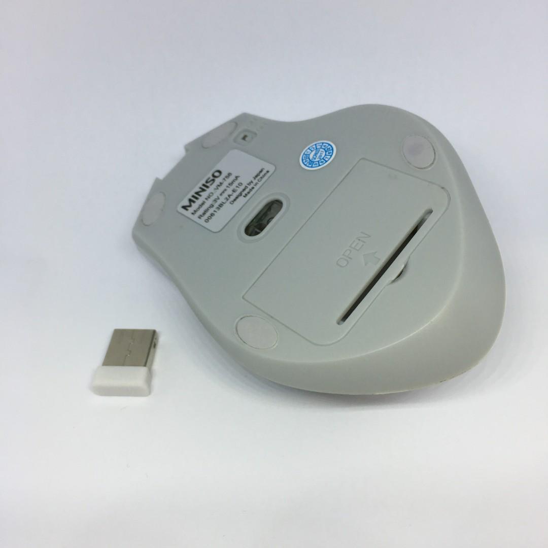 Free Mailing! Miniso Wireless Bluetooth Mouse - White, Computers & Tech ...