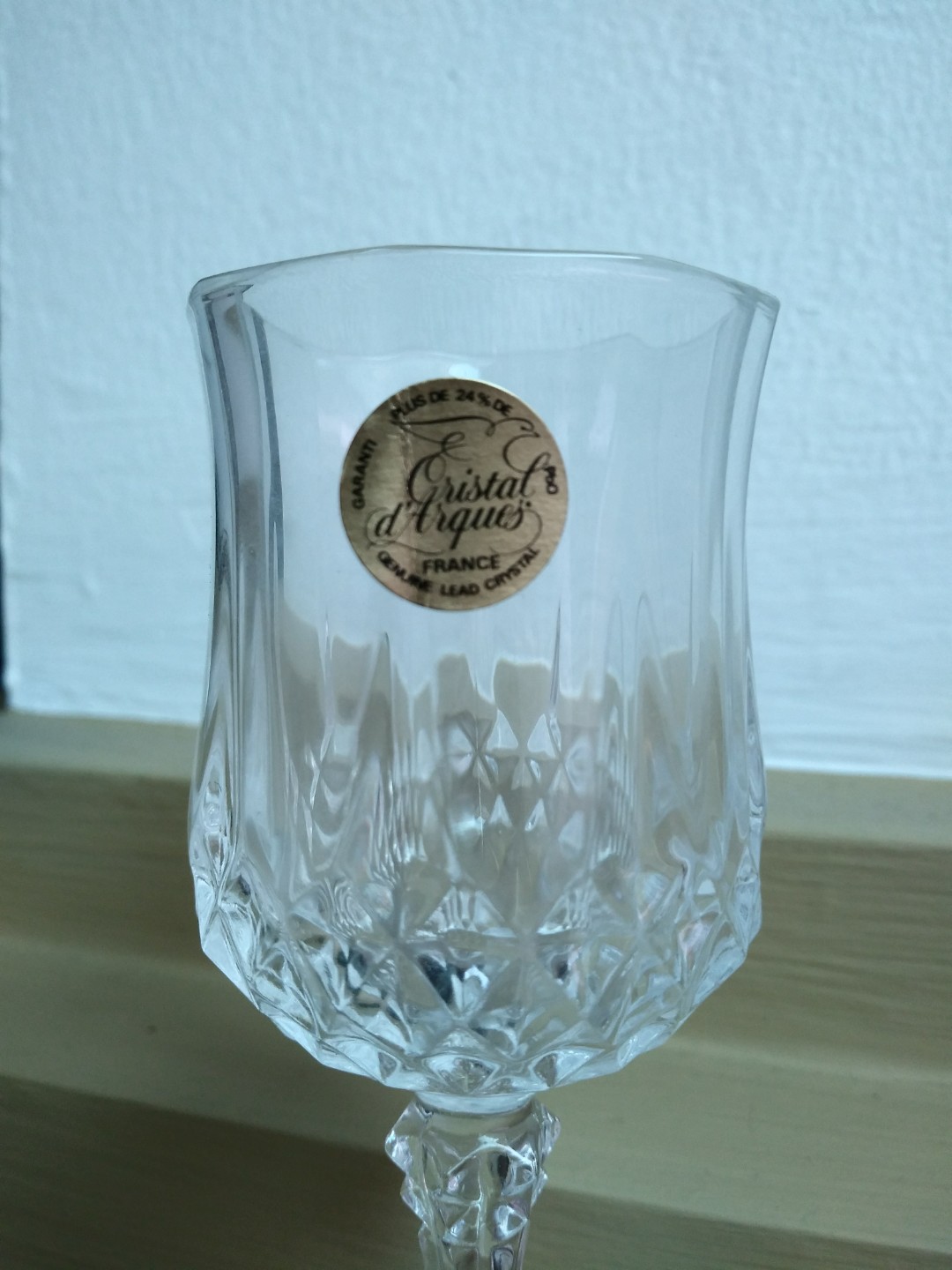 1 set Gelas Kristal Mini ori CRYSTAL D-ARQUE Perancis, Antik, Pajangan ...