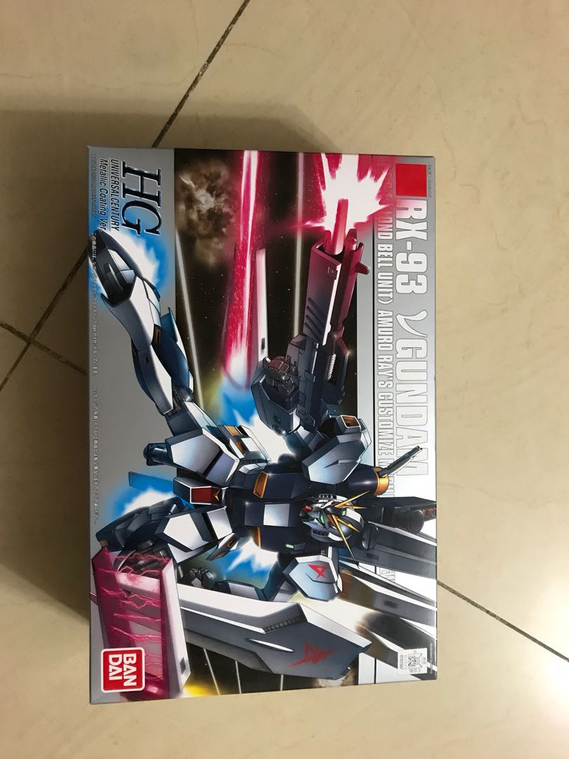 HG BANDAI Nu Gundam 1/144 全新未砌電鍍SP, 興趣及遊戲, 玩具 & 遊戲類 - Carousell