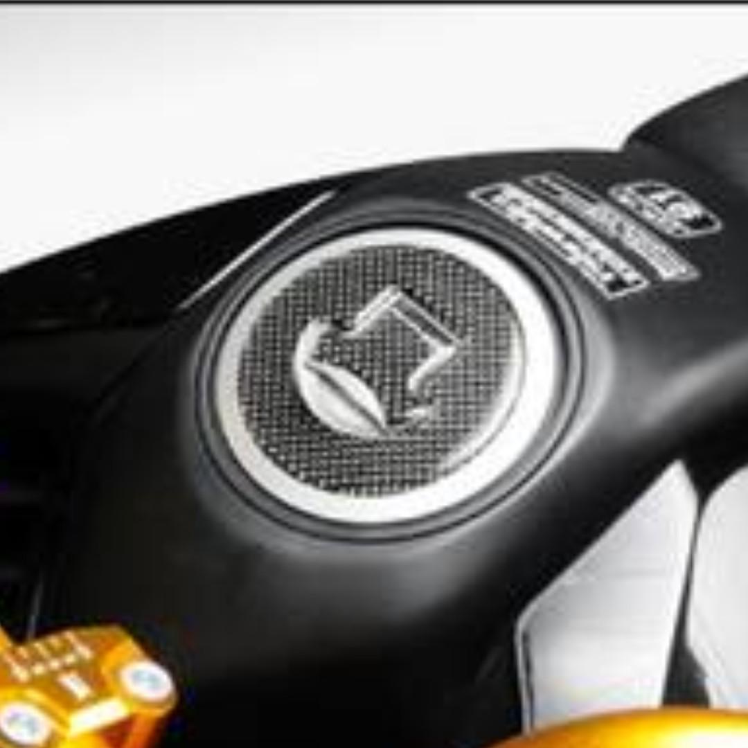 Honda universal tank carbon fiber cap sticker decal, Motorcycles ...