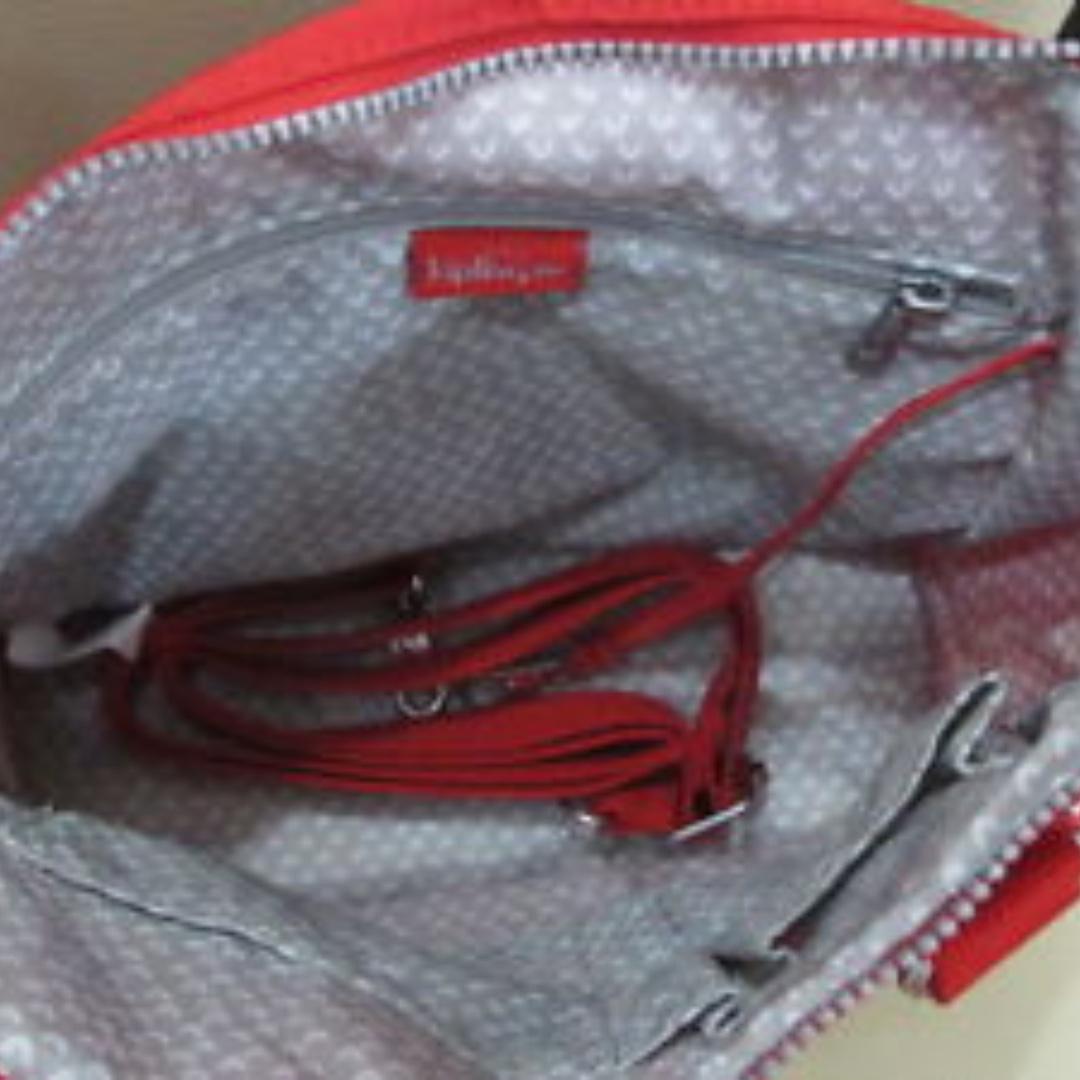 KIPLING SYRO VIBRANT RED TOTE BAG WITH SLING AUTHENTIC BRAND NEW, Women ...