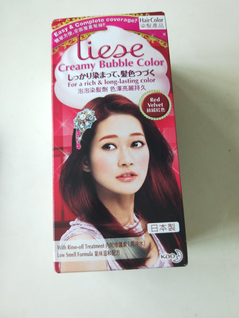 Liese Creamy Bubble Colour - Red Velvet, Beauty & Personal Care, Hair ...