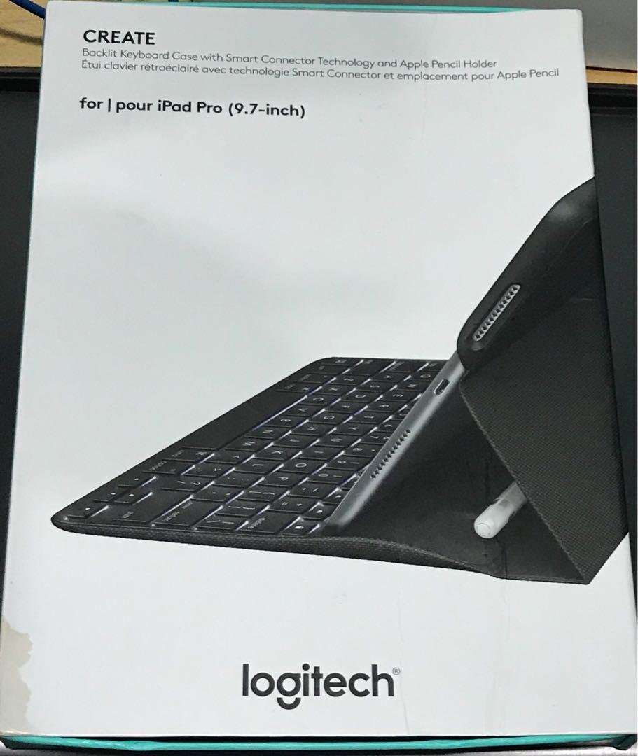 Logitech Create Backlit keyboard 9.7, Mobile Phones & Gadgets, Mobile ...