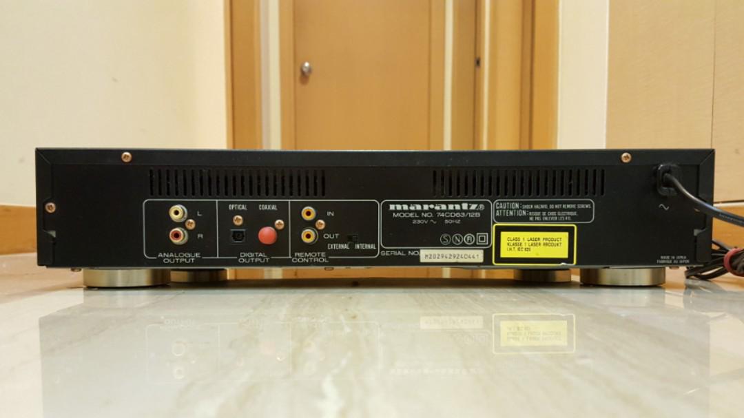 Marantz CD-63SE CD Player Made in Japan, Audio, Portable Music Players ...