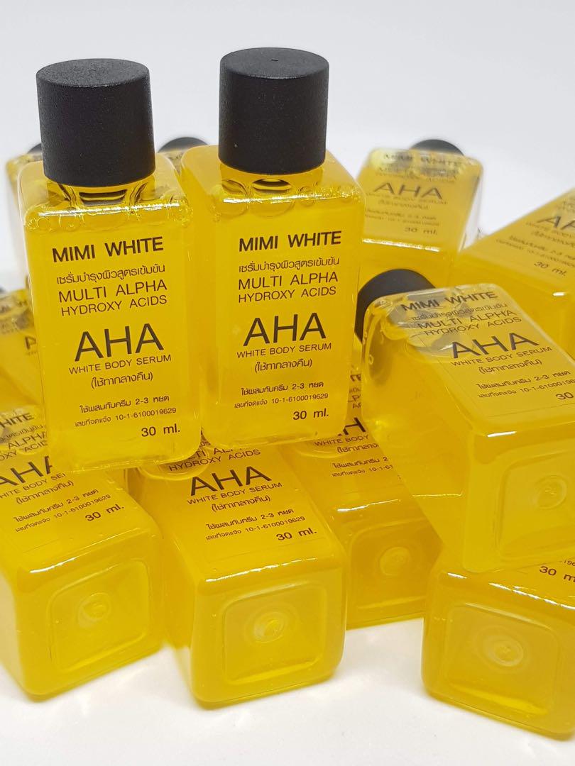Mimi White AHA Serum, Beauty & Personal Care, Face, Face Care on Carousell