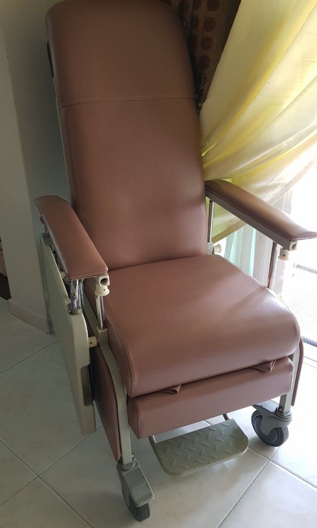 MOBILE RECLINER GERIATRIC CHAIR, Furniture & Home Living, Furniture ...