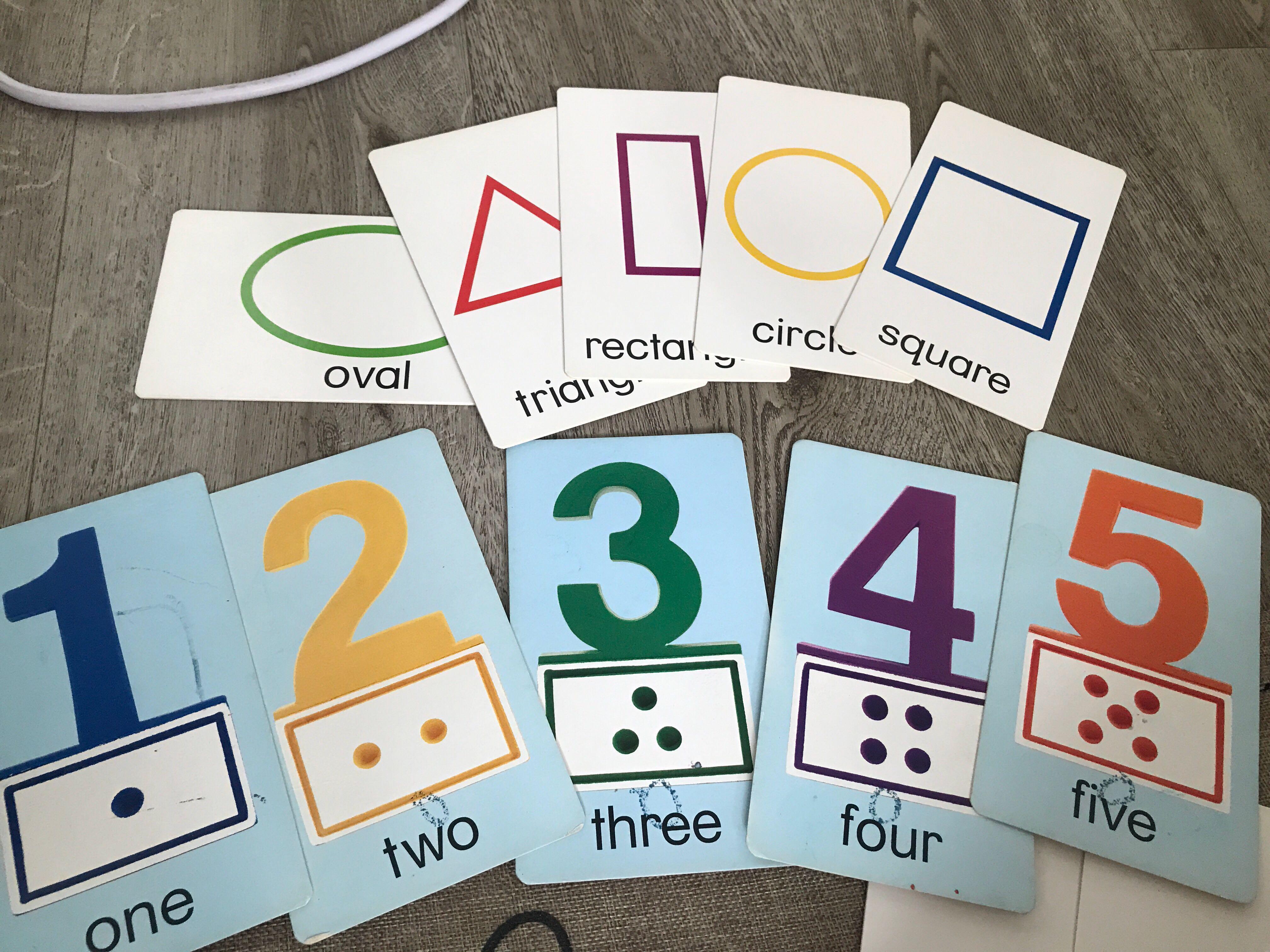 Numbers & Shapes Discovery Cards, Hobbies & Toys, Books & Magazines ...
