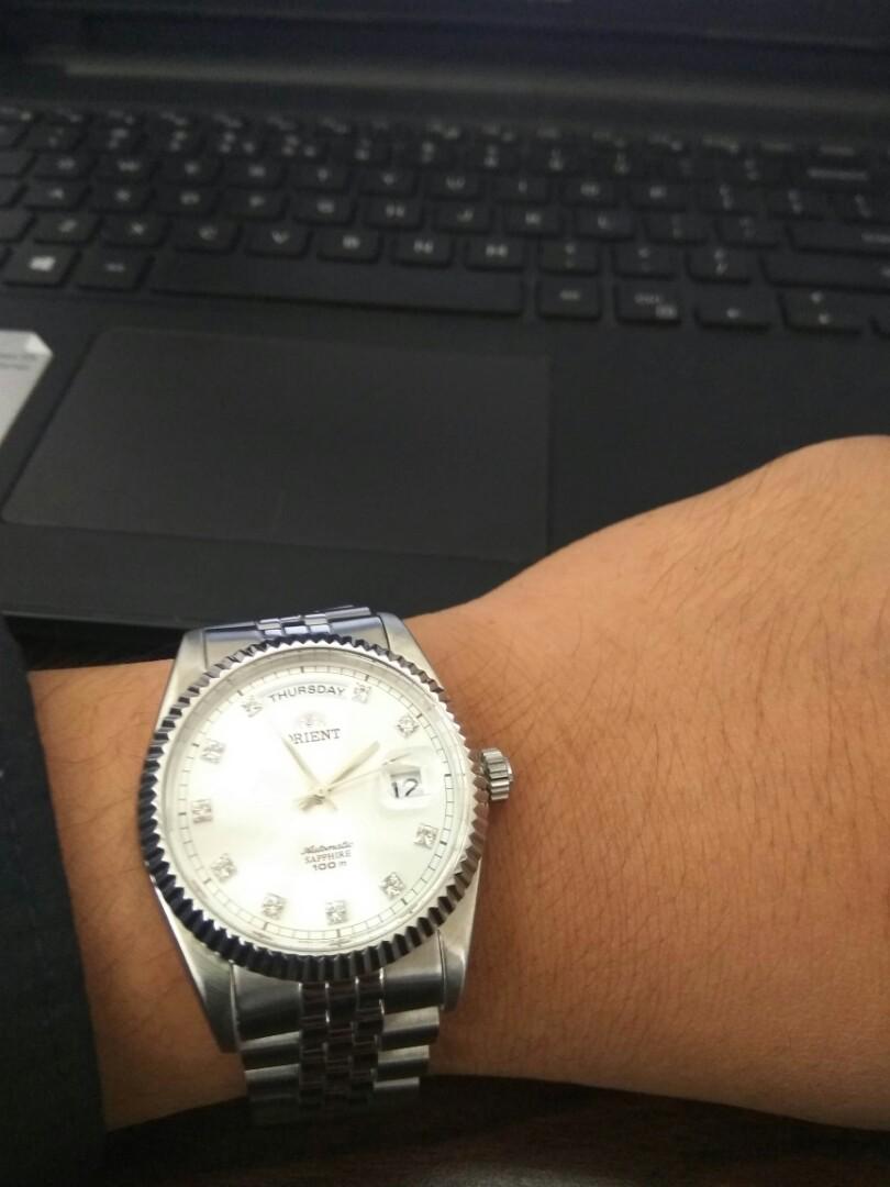 Orient 'President' Day and Date automatic 36mm, Men's Fashion, Watches ...