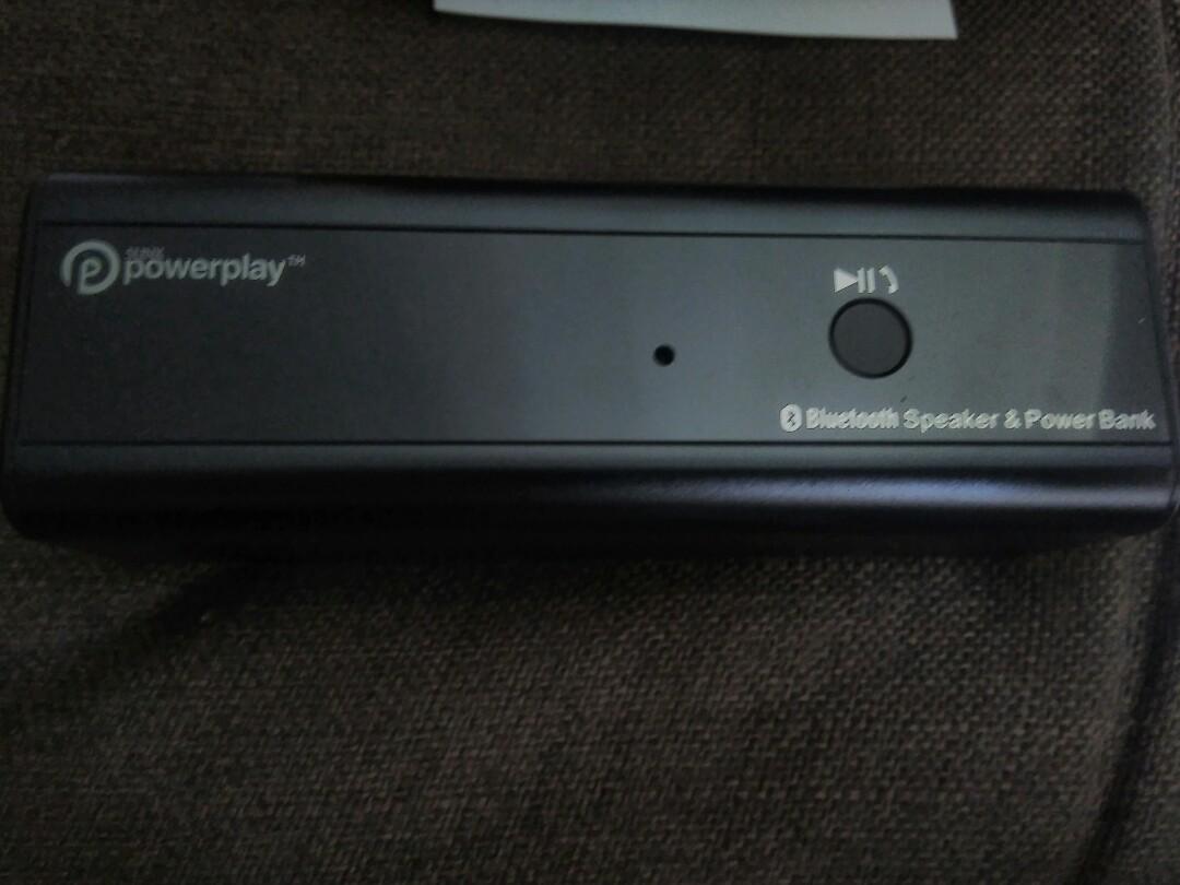 Powerplay powerbank bluetooth mic speaker, Audio, Portable Audio ...