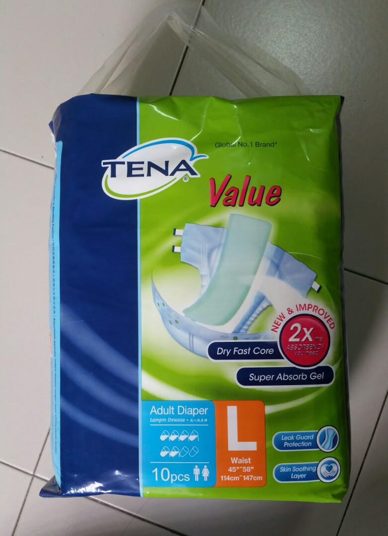 Tena Adult Diaper, Health & Nutrition, Assistive & Rehabilatory Aids ...