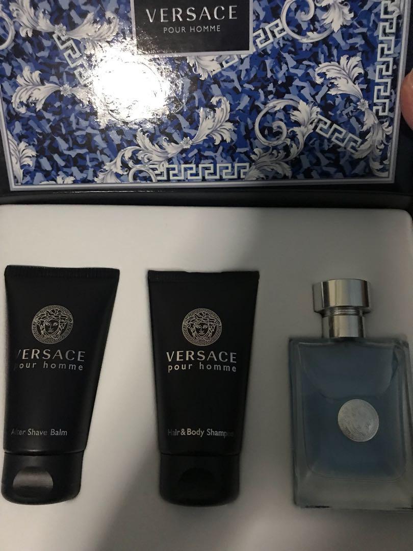 Versace gift set, Men's Fashion, Bags, Belt bags, Clutches and Pouches ...