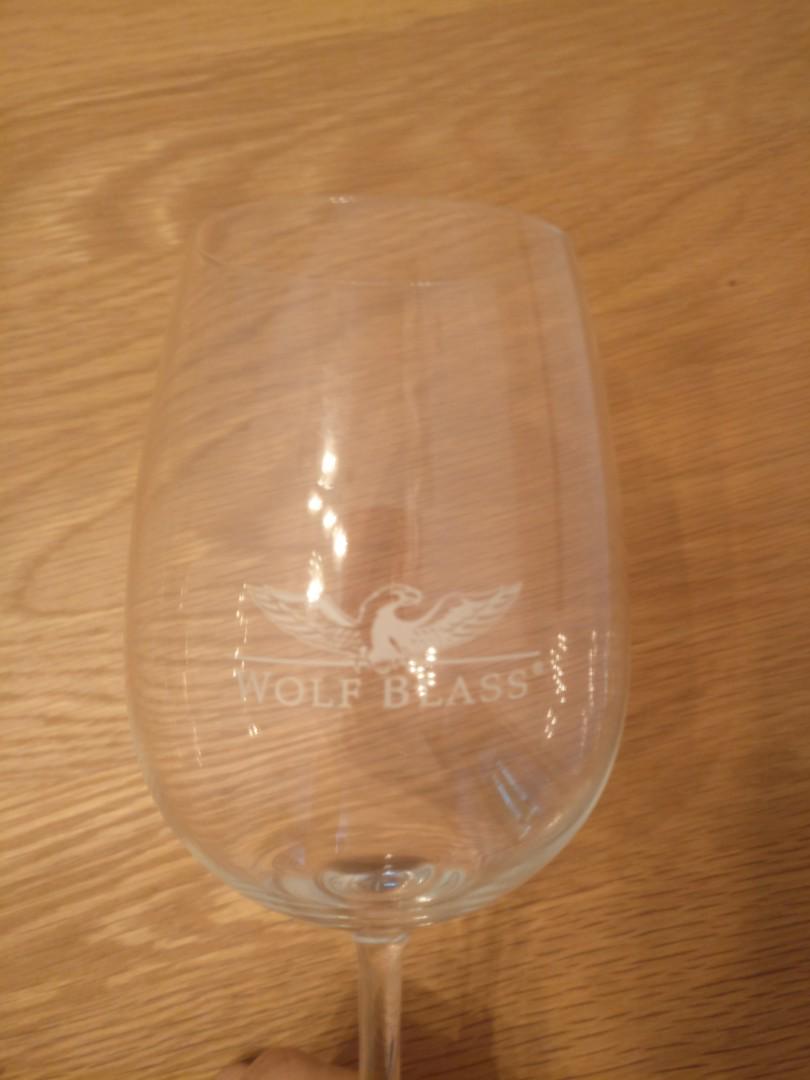 Wolf Blass Crystal Wine Glasses x2, Furniture & Home Living ...