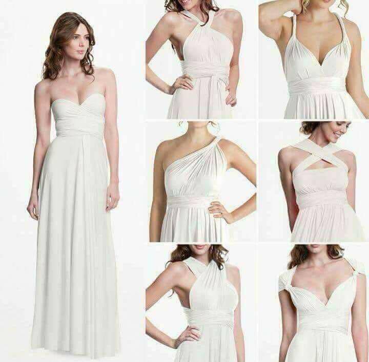 28-Way White Infinity Dress, Women's Fashion, Dresses & Sets, Dresses ...
